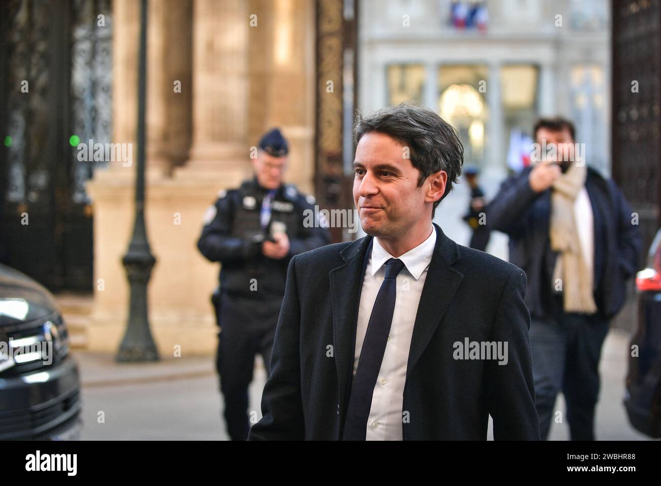 Paris, France. 10th Jan, 2024. French newly appointed Prime Minister ...