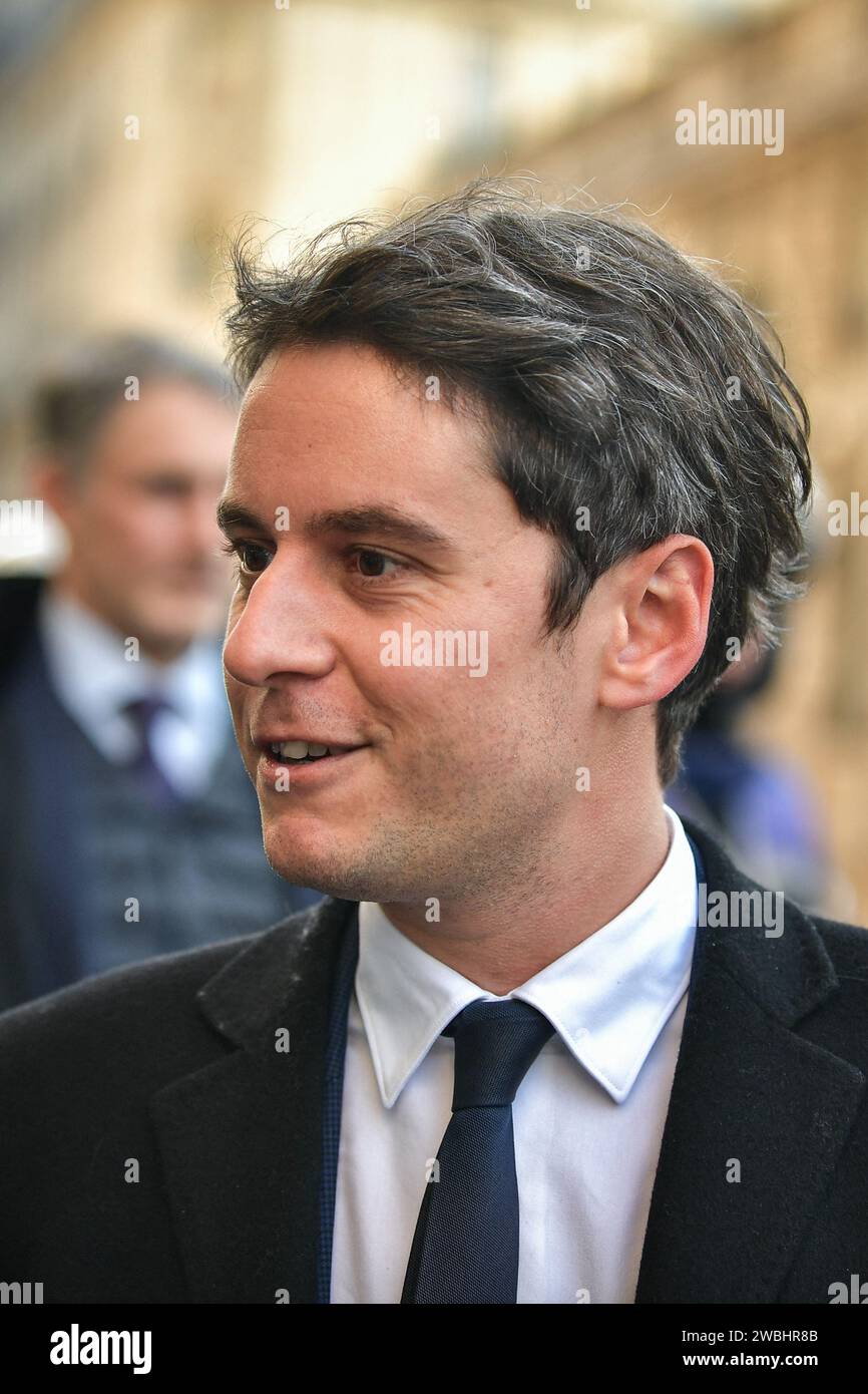 Paris, France. 10th Jan, 2024. French newly appointed Prime Minister ...