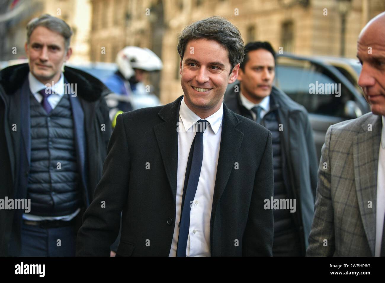 Paris, France. 10th Jan, 2024. French newly appointed Prime Minister ...