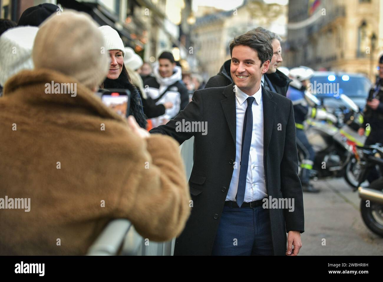 Paris, France. 10th Jan, 2024. French newly appointed Prime Minister ...