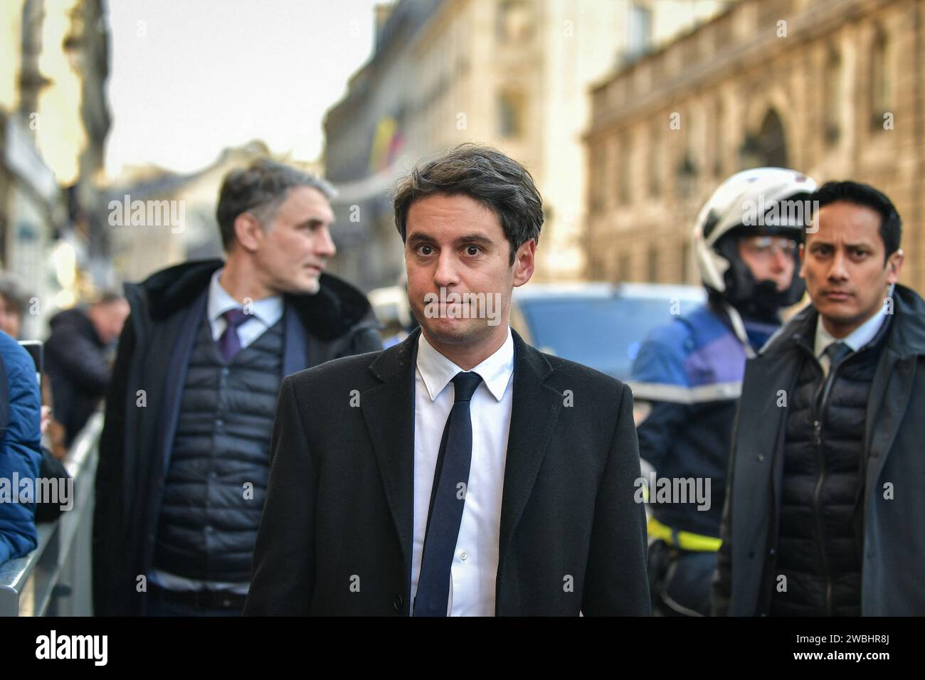 Paris, France. 10th Jan, 2024. French newly appointed Prime Minister ...