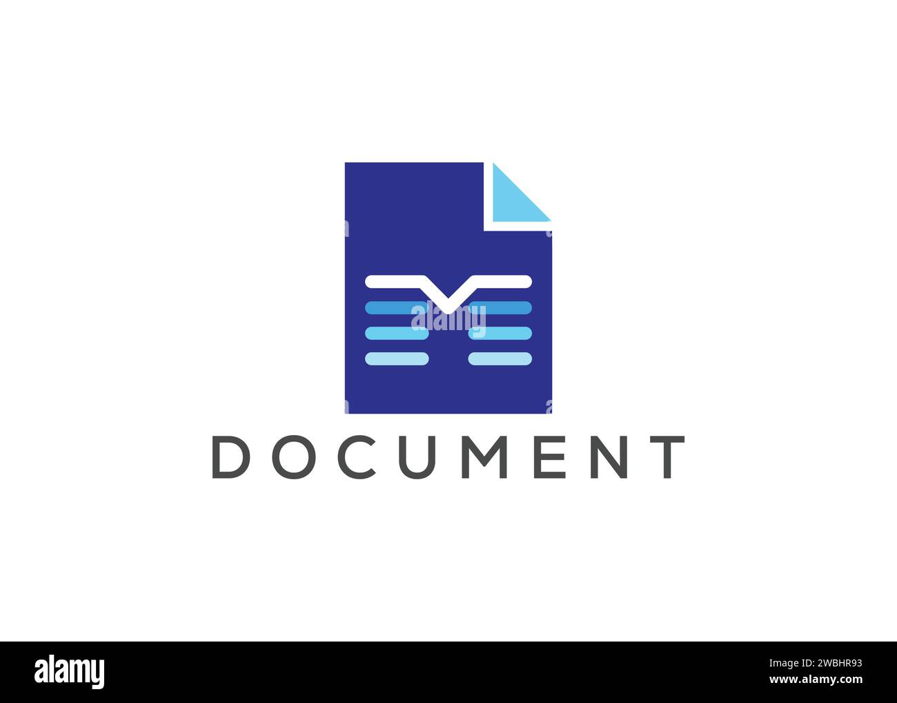 Letter M document monogram logo design vector template Stock Vector ...