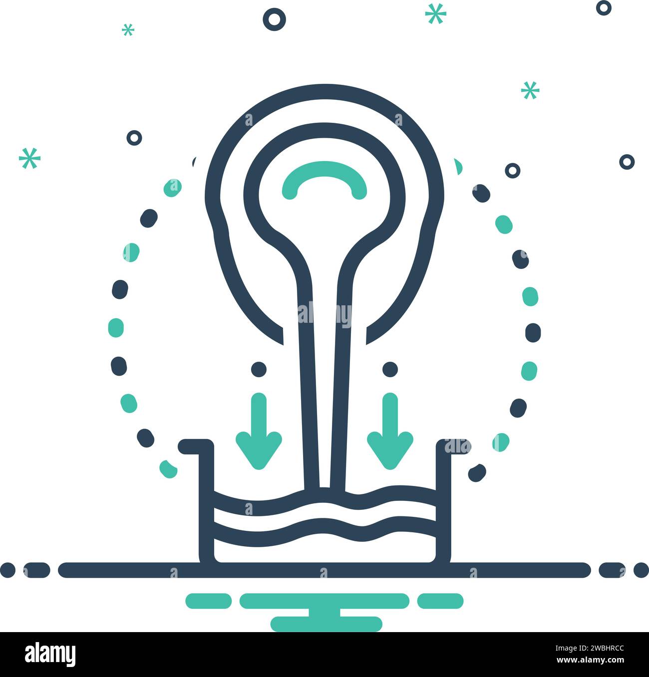 Icon for castiron,pouring Stock Vector Image & Art - Alamy