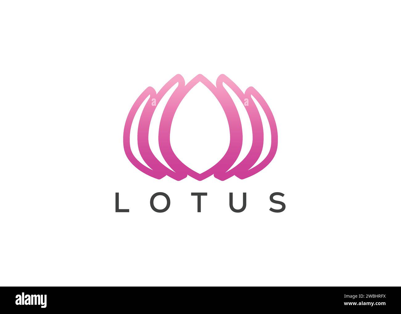 Lotus flower vector logo design Stock Vector Image & Art - Alamy