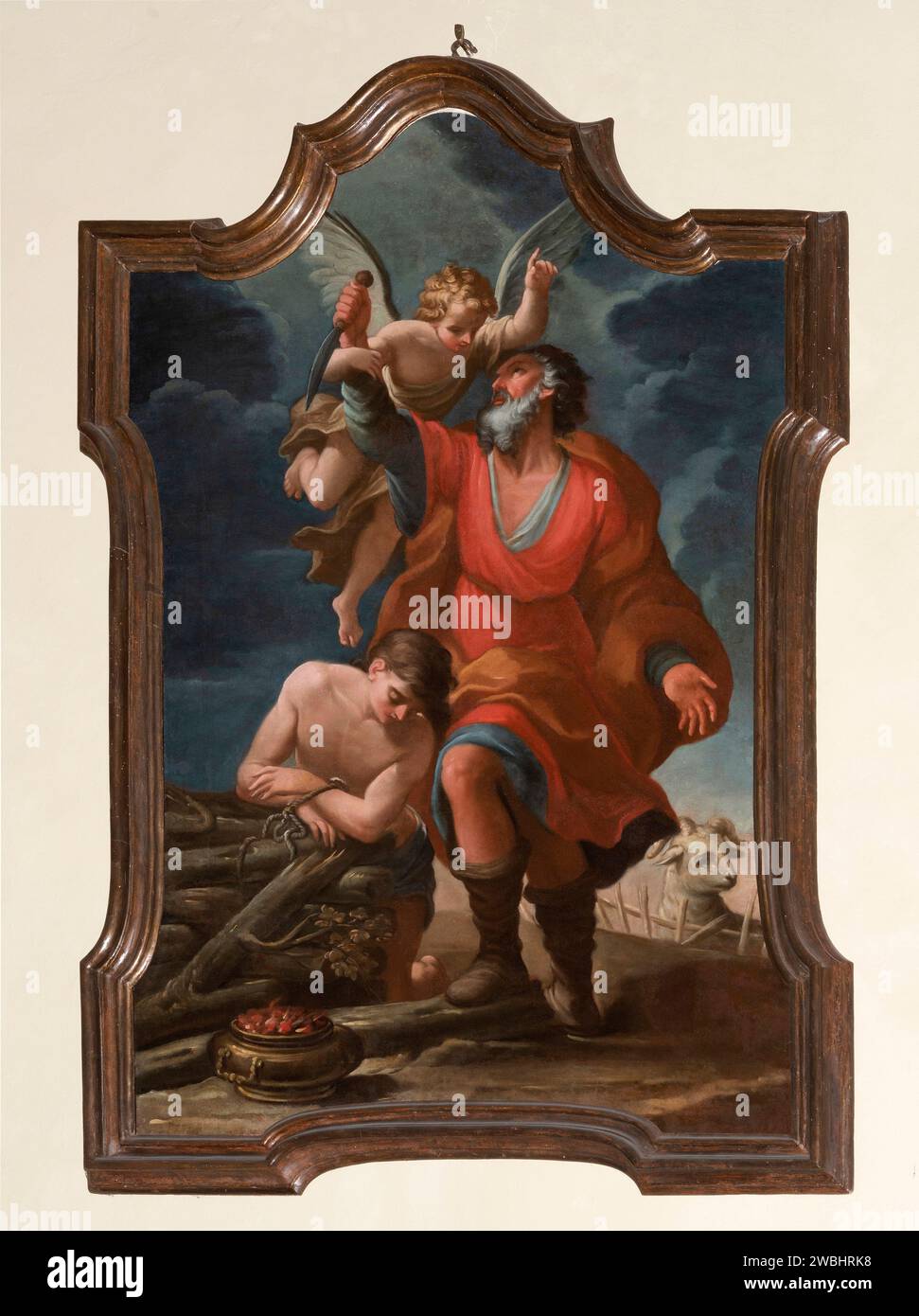 Sacrificio di Isacco - olio su tela - pittore emiliano del XVII secolo ...
