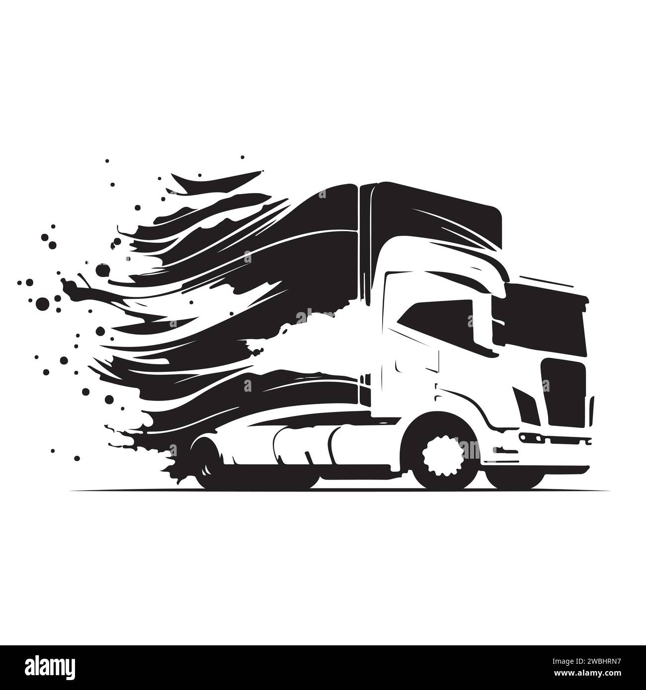 Truck logo vector hi-res stock photography and images - Alamy