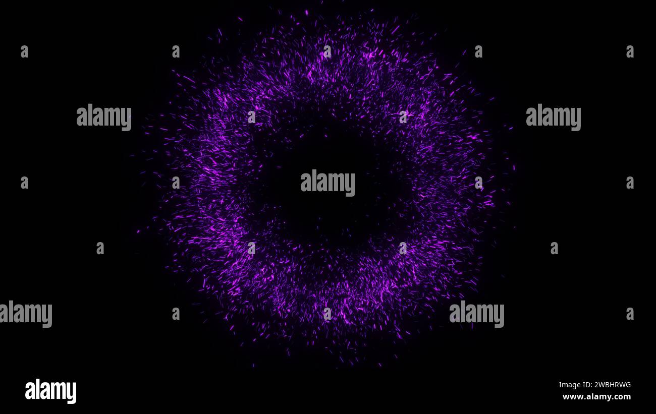 Particle Blasts And Explosions on dark background Stock Photo - Alamy