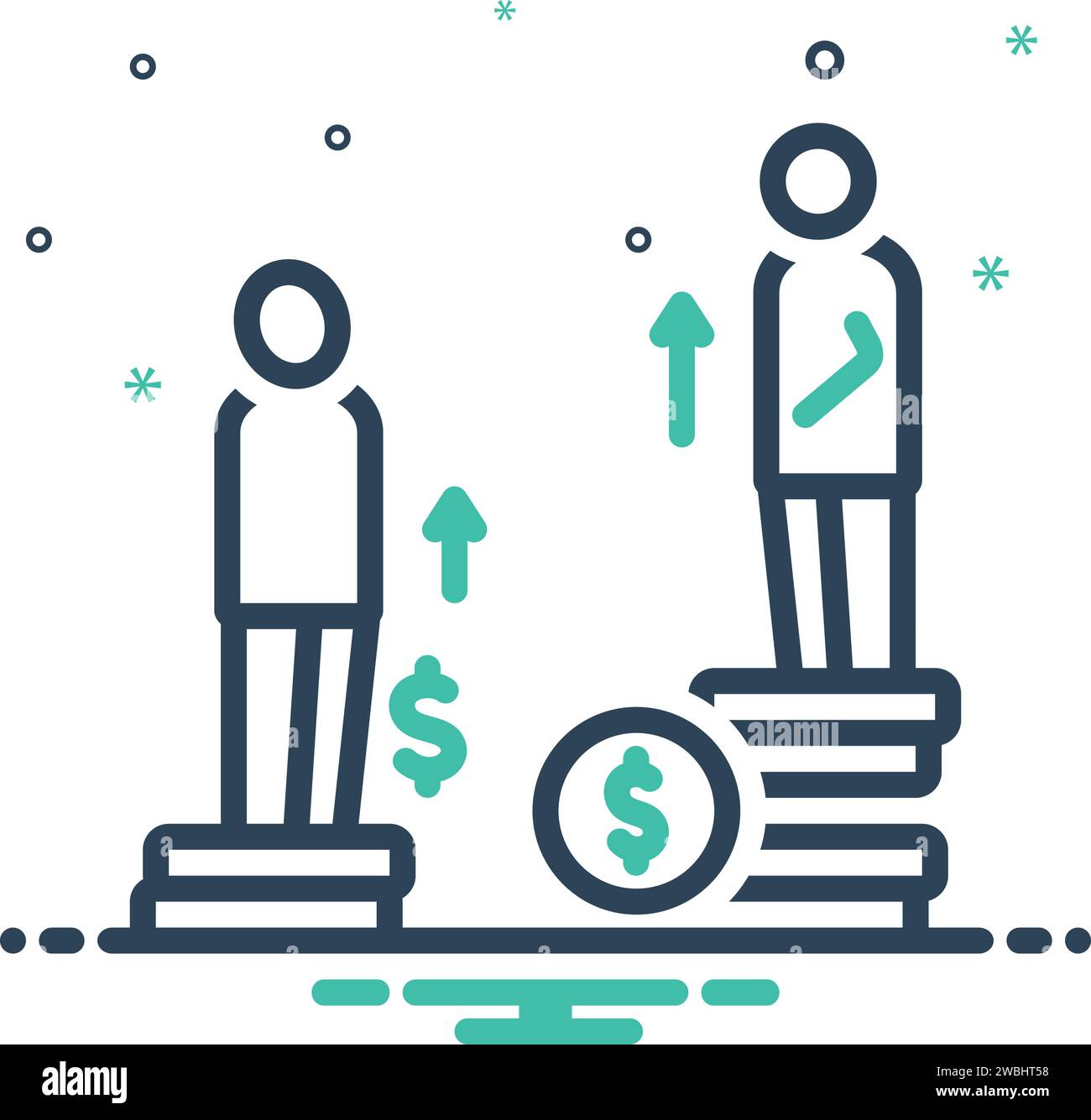 Icon for disparity,difference Stock Vector Image & Art - Alamy