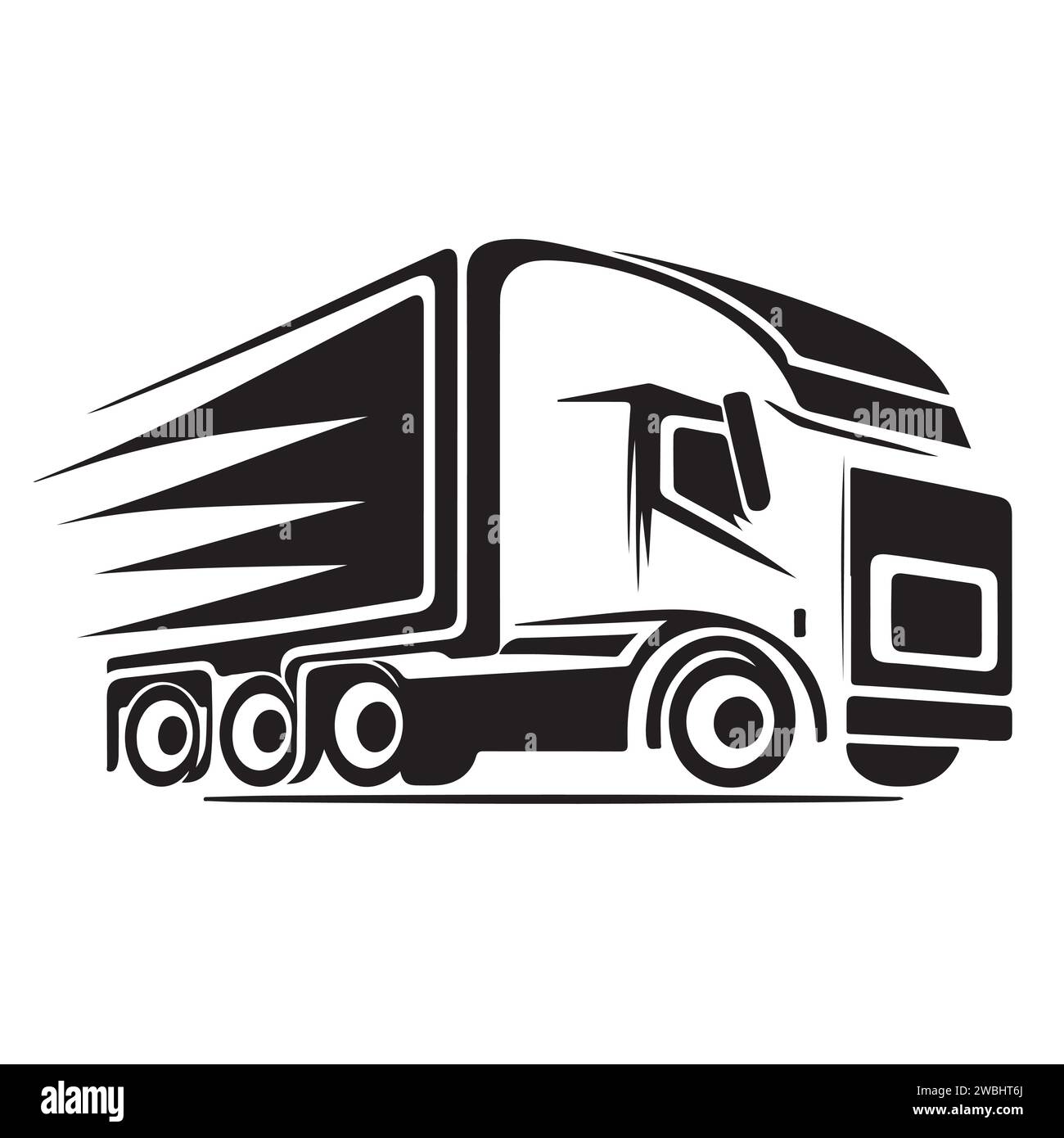 Transportation Truck Logo Vector Design. Creative Truck Trailer logo ...