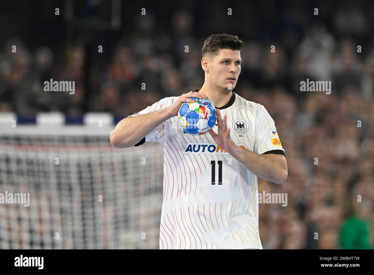 10.01.2024, Merkur Spiel-Arena, Düsseldorf, Men`s EHF Euro 2024 ...