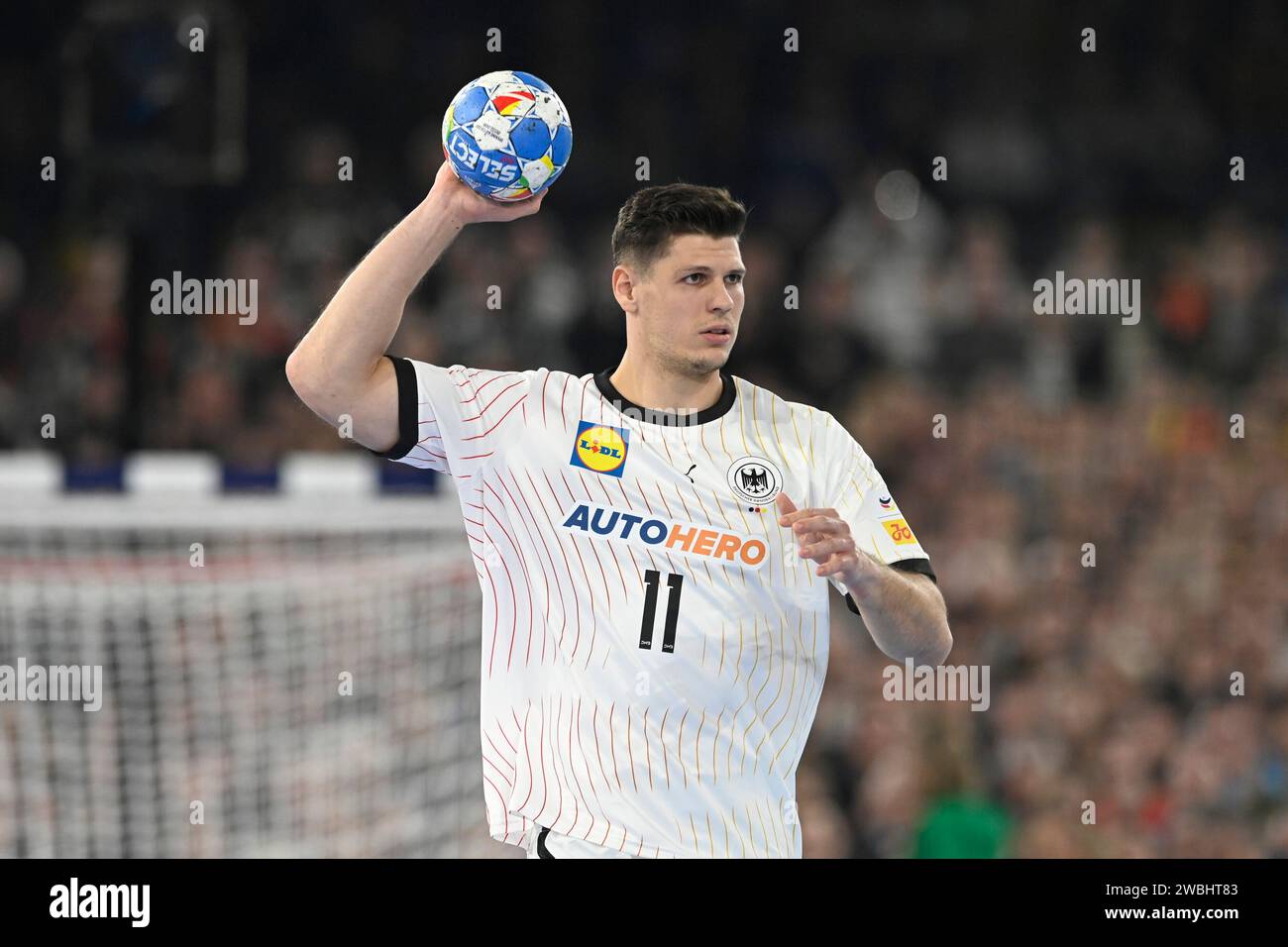 10.01.2024, Merkur Spiel-Arena, Düsseldorf, Men`s EHF Euro 2024 ...