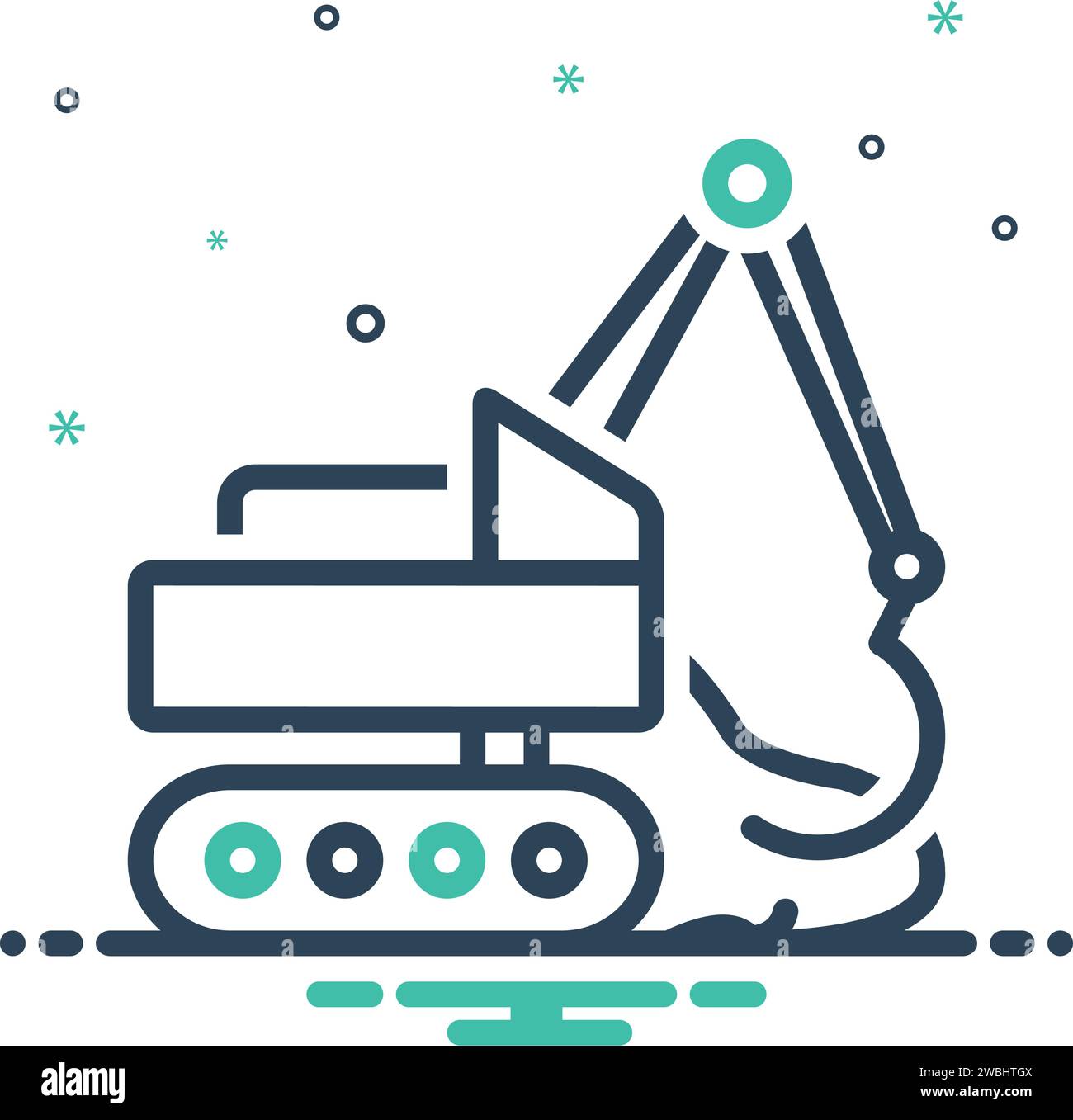 Icon for earthmoving,excavator Stock Vector Image & Art - Alamy