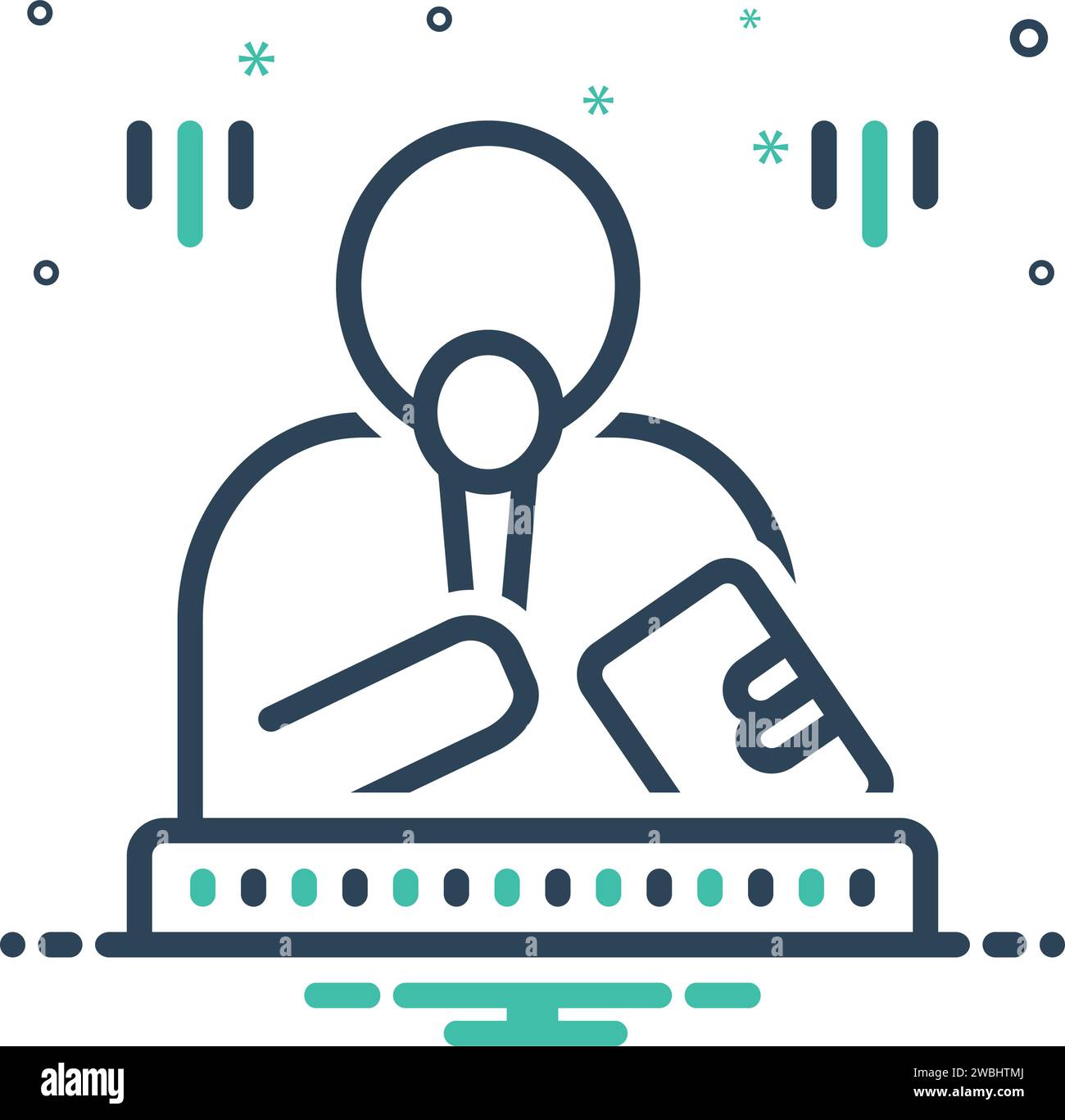 Icon for emcee,master Stock Vector Image & Art - Alamy