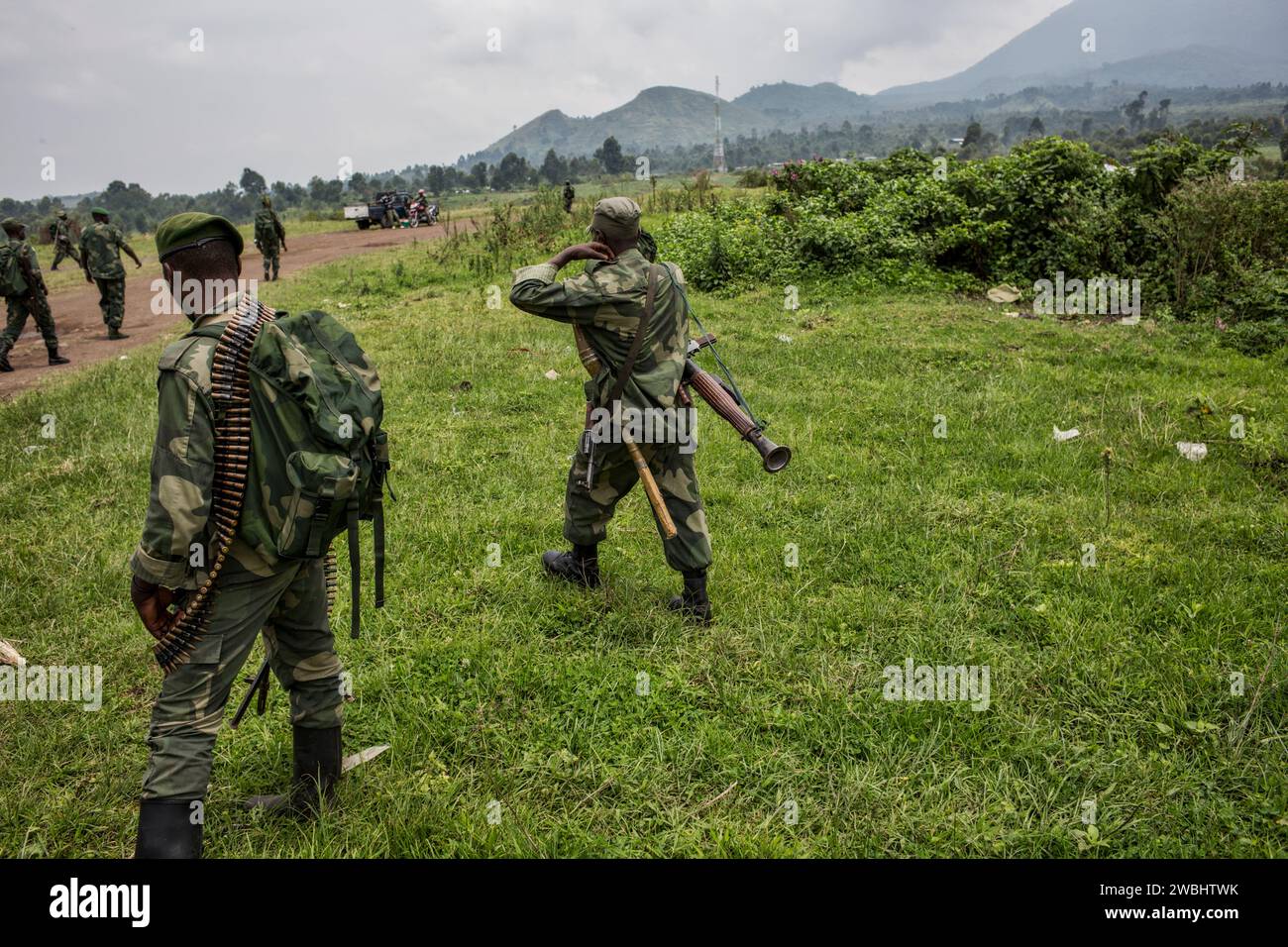 Governative soldiers near Goma, North Kivu, Democratic Republic of Congo, Africa Stock Photo - Alamy