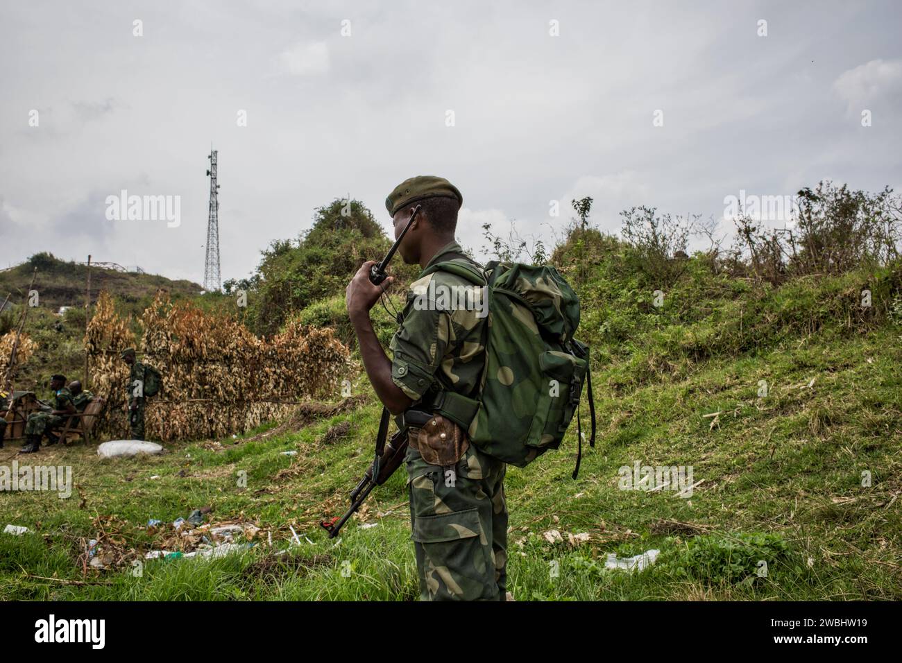 Governative soldiers near Goma, North Kivu, Democratic Republic of Congo, Africa Stock Photo - Alamy