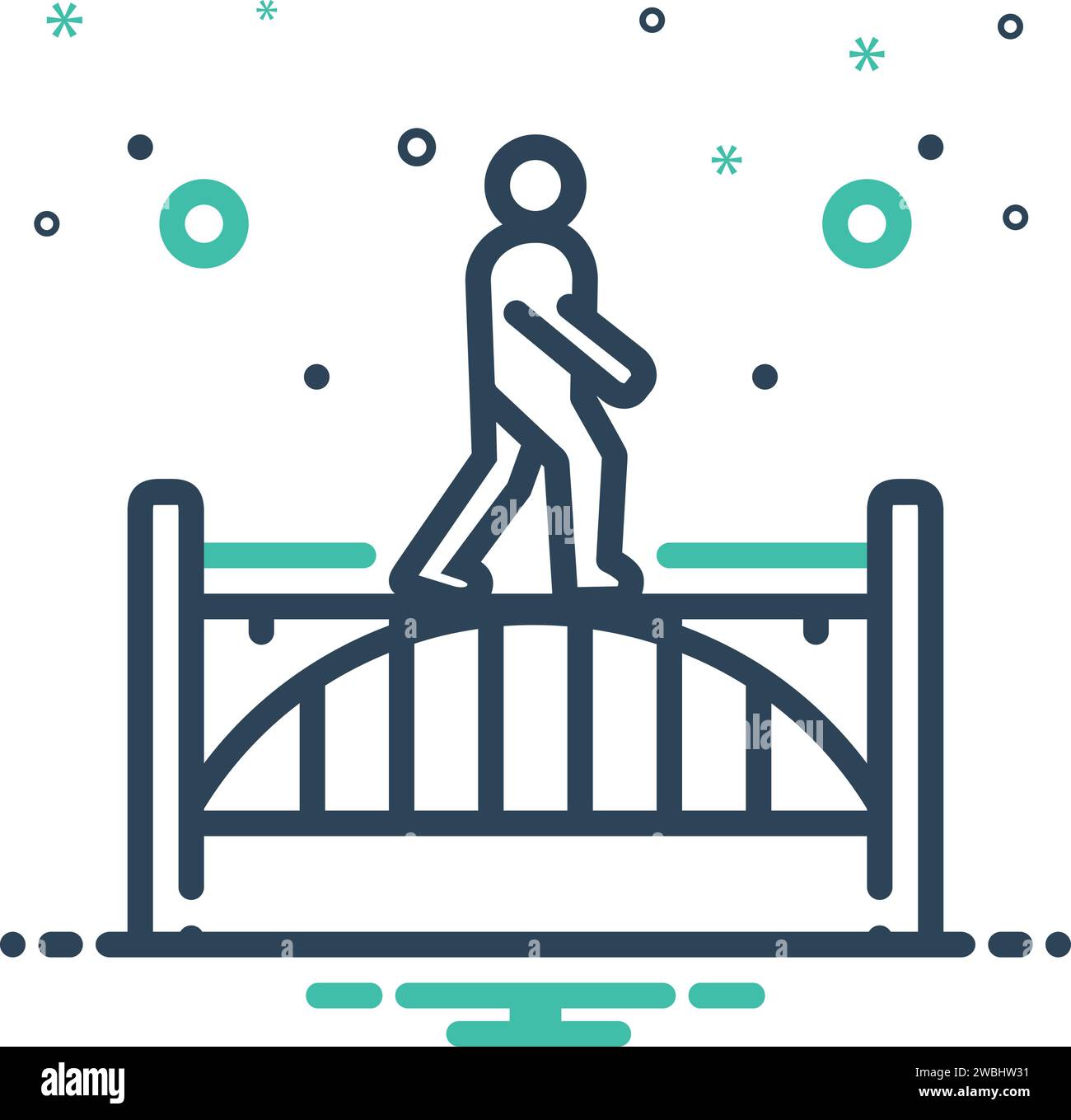 Icon for footbridge,walking Stock Vector Image & Art - Alamy
