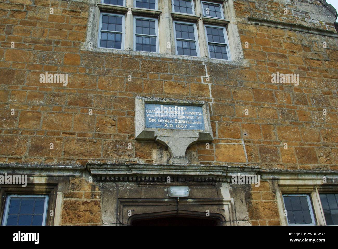 The former Free Grammar School and Hospital in the village of Clipston ...