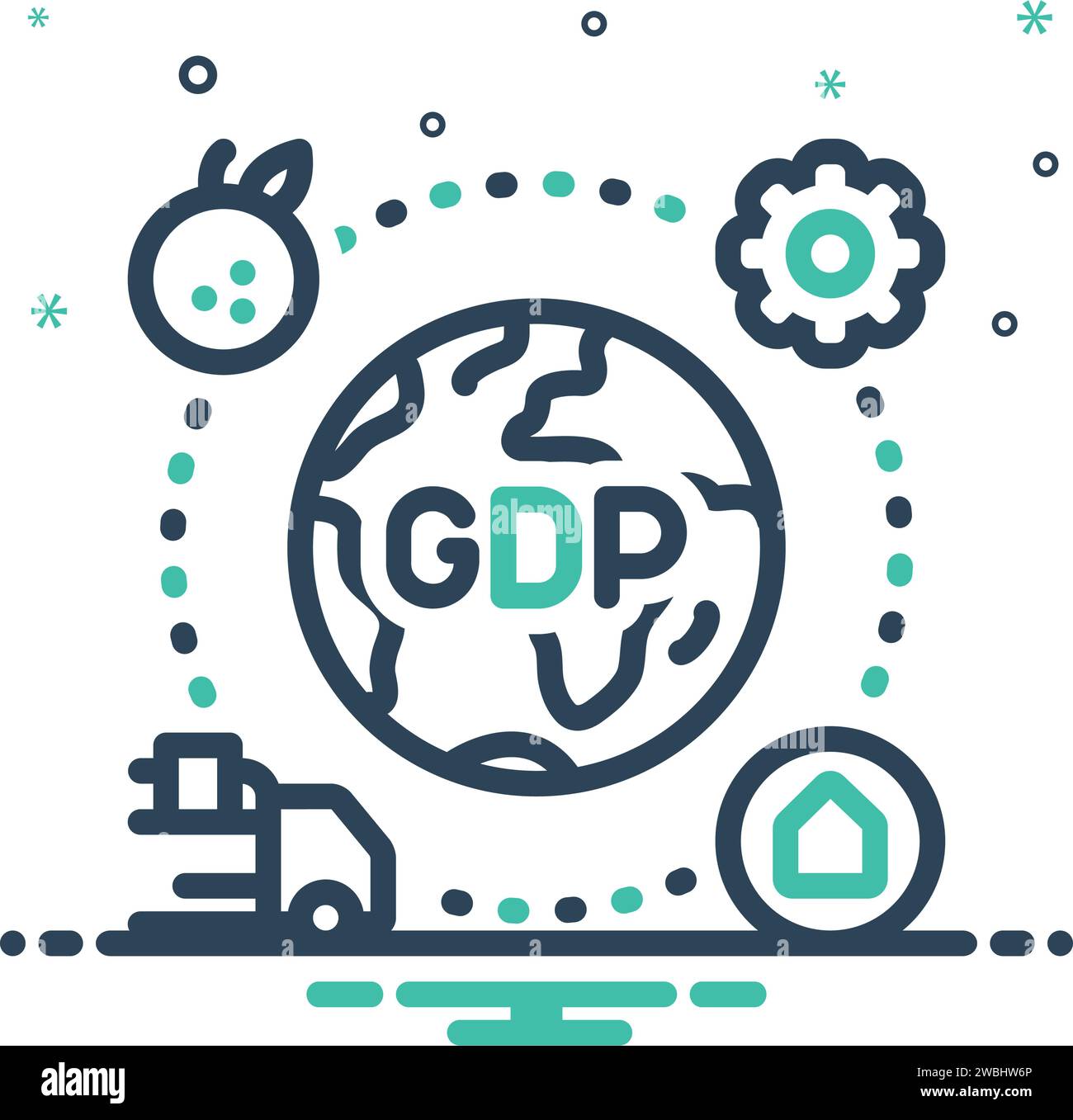 Icon for gdp,domestic Stock Vector Image & Art - Alamy