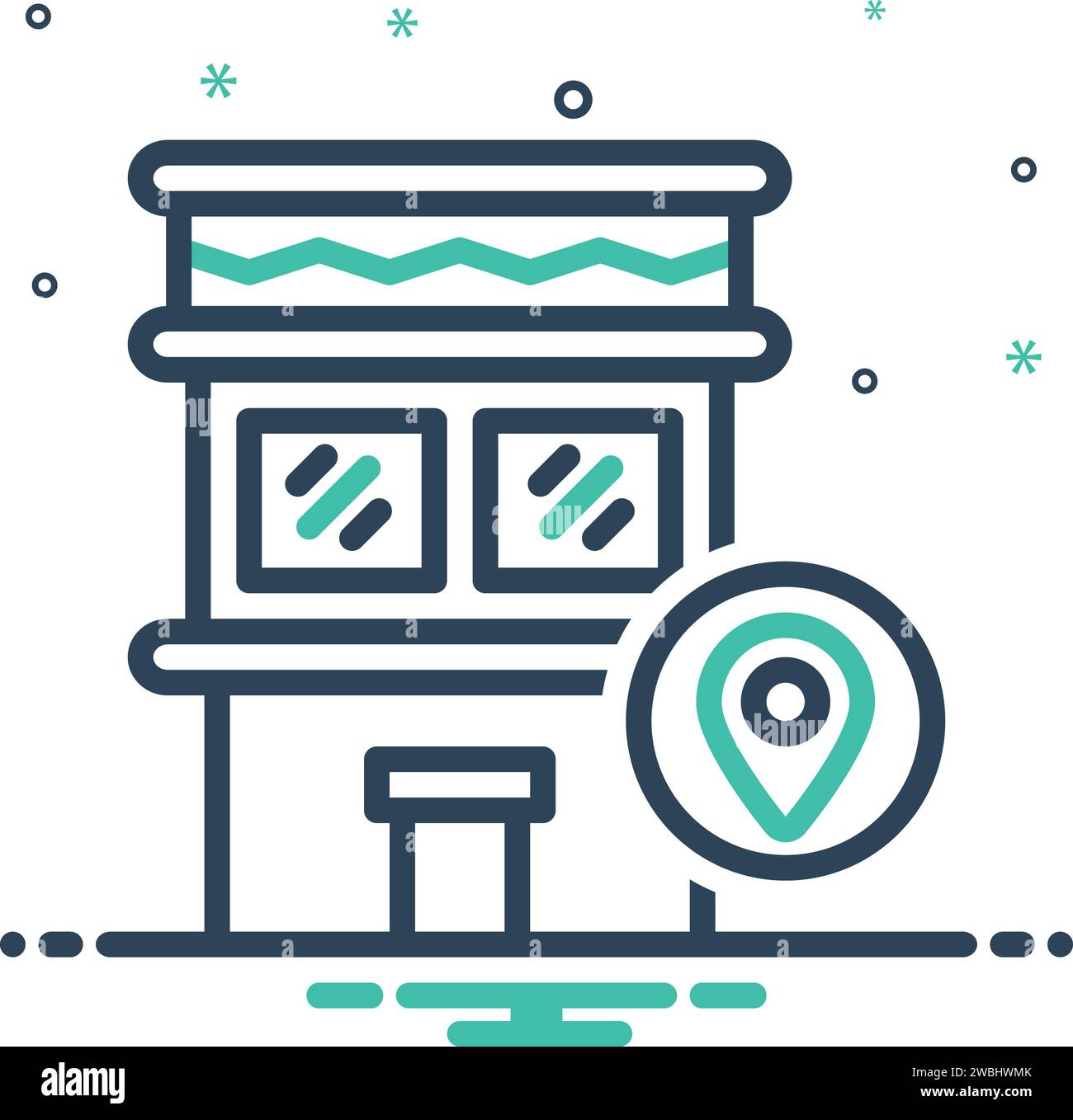 Icon for address,trace Stock Vector Image & Art - Alamy