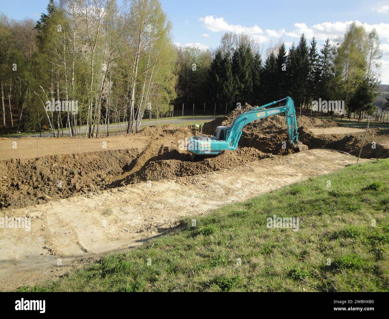 Kobelco bagger hi-res stock photography and images - Alamy