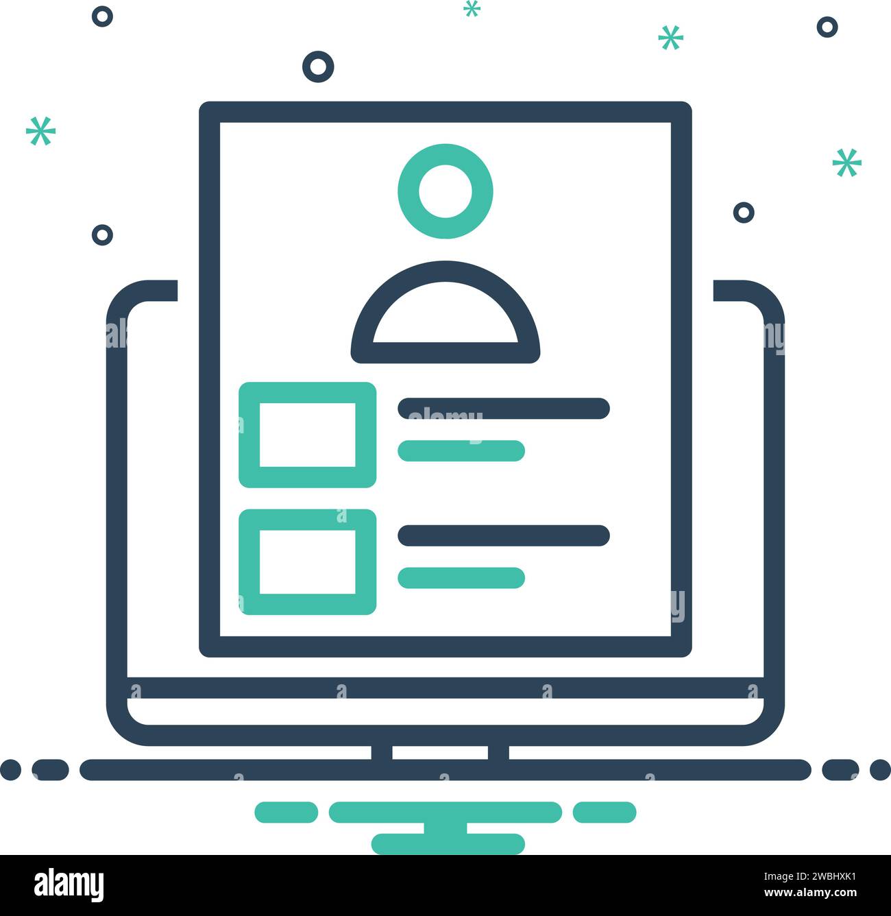 Portfolio presentation Stock Vector Images - Alamy