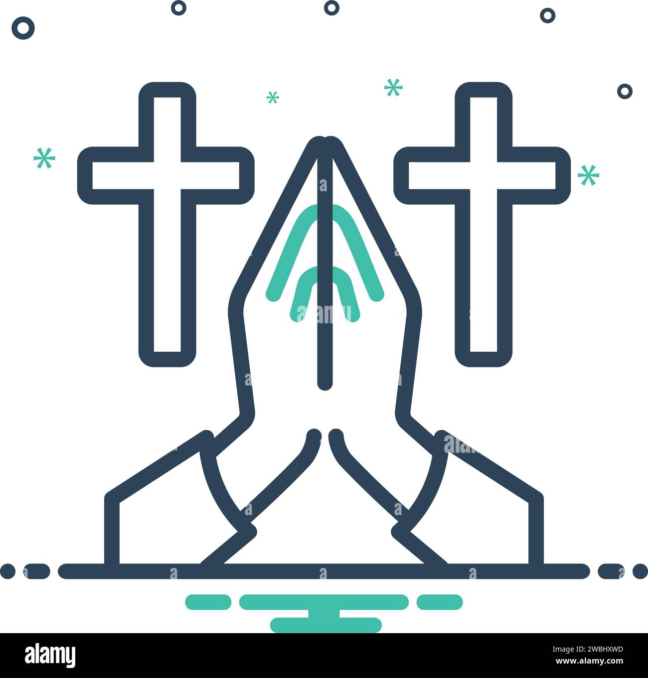 Icon for invocation,salutation Stock Vector Image & Art - Alamy