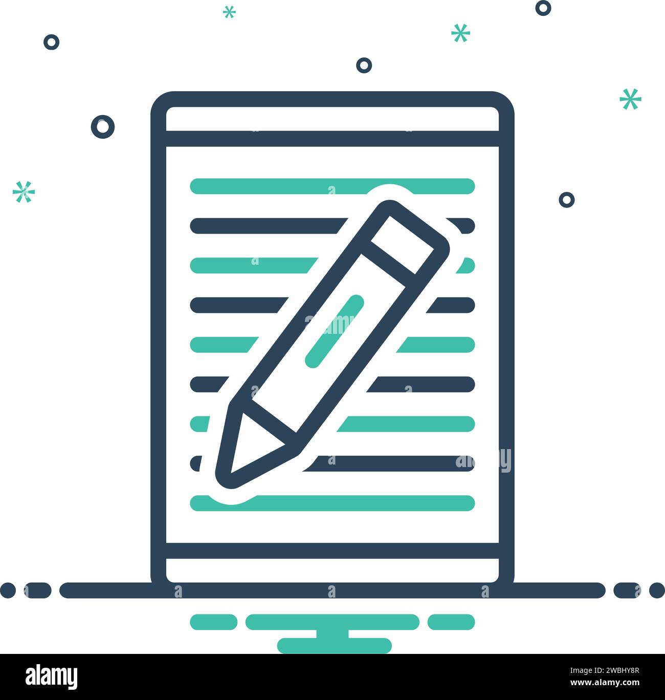 Paragraph writing Stock Vector Images - Alamy