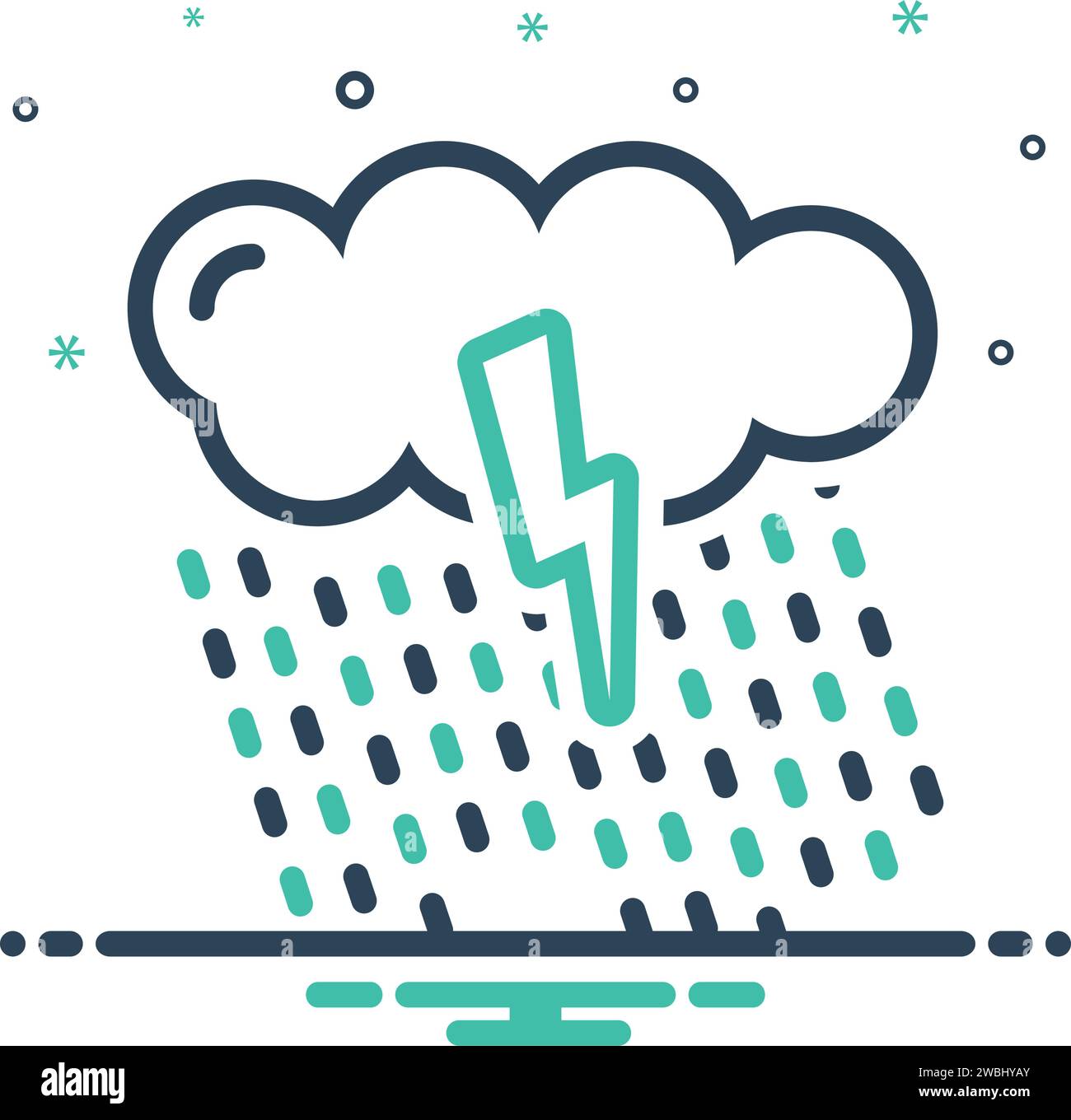 Raindrop rainfall Stock Vector Images - Alamy