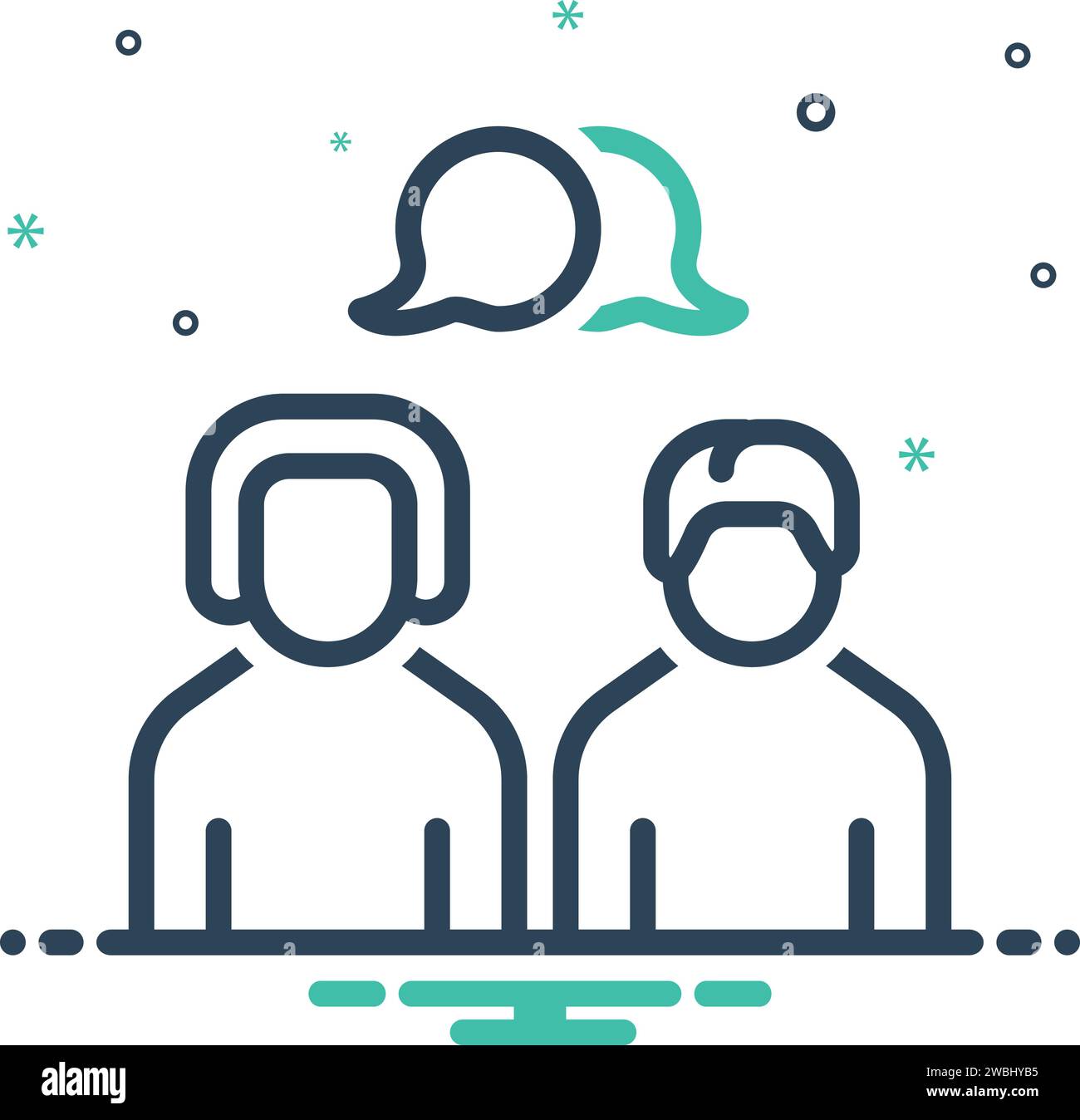 Conversation and discourse Stock Vector Images - Alamy