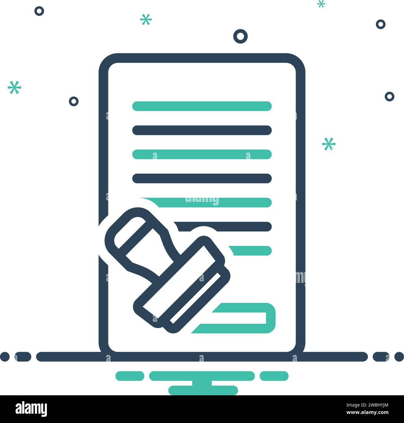 Icon for approved,avowed Stock Vector Image & Art - Alamy