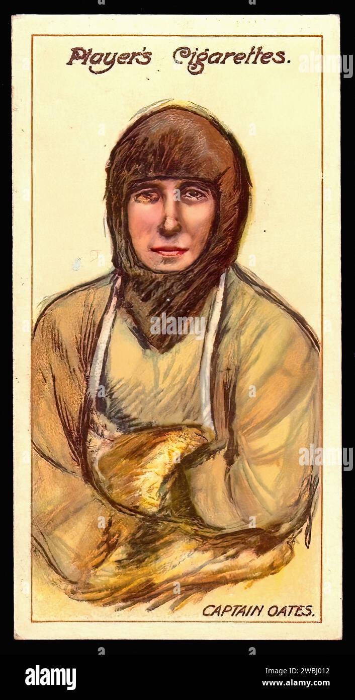 Captain Oates - Vintage Cigarette Card Illustration Stock Photo - Alamy