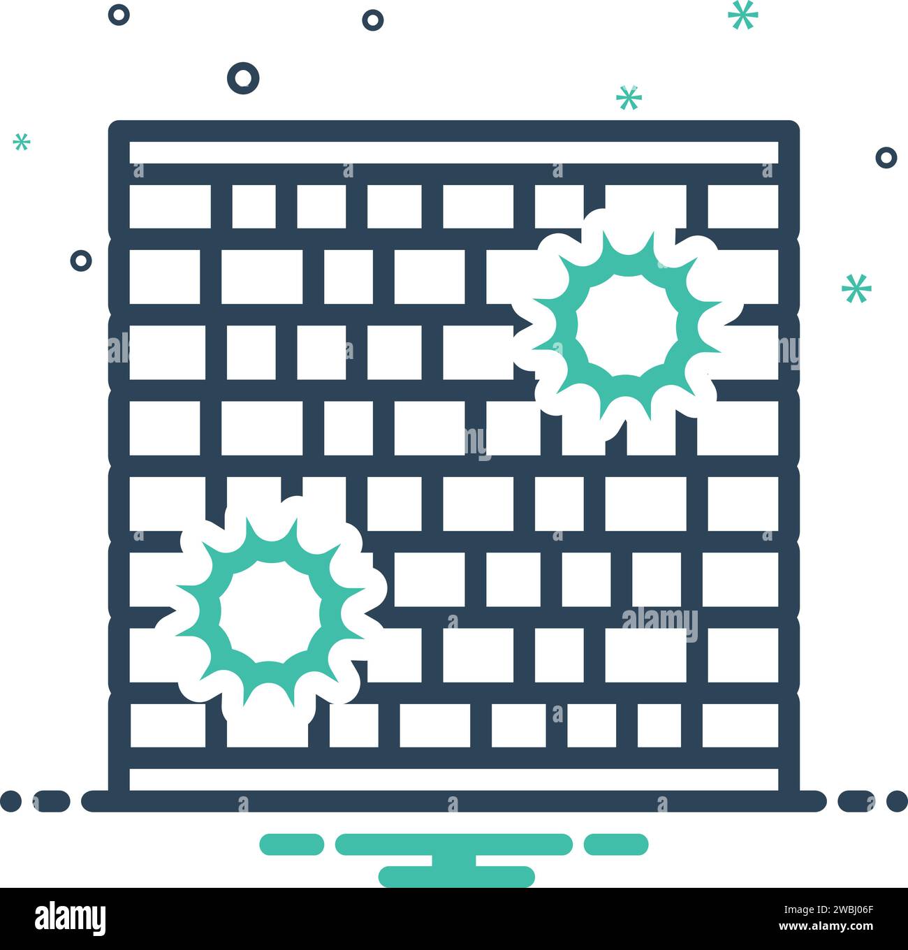 Icon for wall,enclosure Stock Vector Image & Art - Alamy