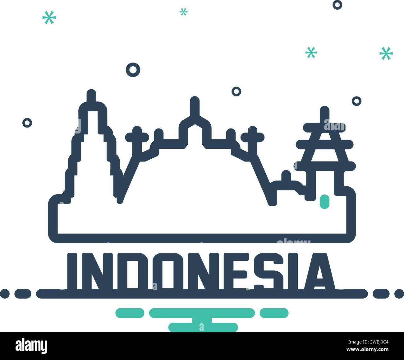 Icon of indonesia Stock Vector Images - Alamy