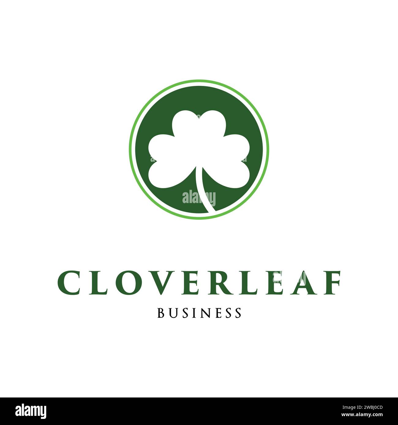 Cloverleaf Icon Logo Design Template Stock Vector Image & Art - Alamy