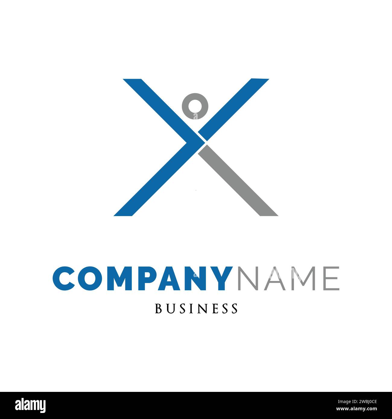 Man letter logo design element Cut Out Stock Images & Pictures - Alamy