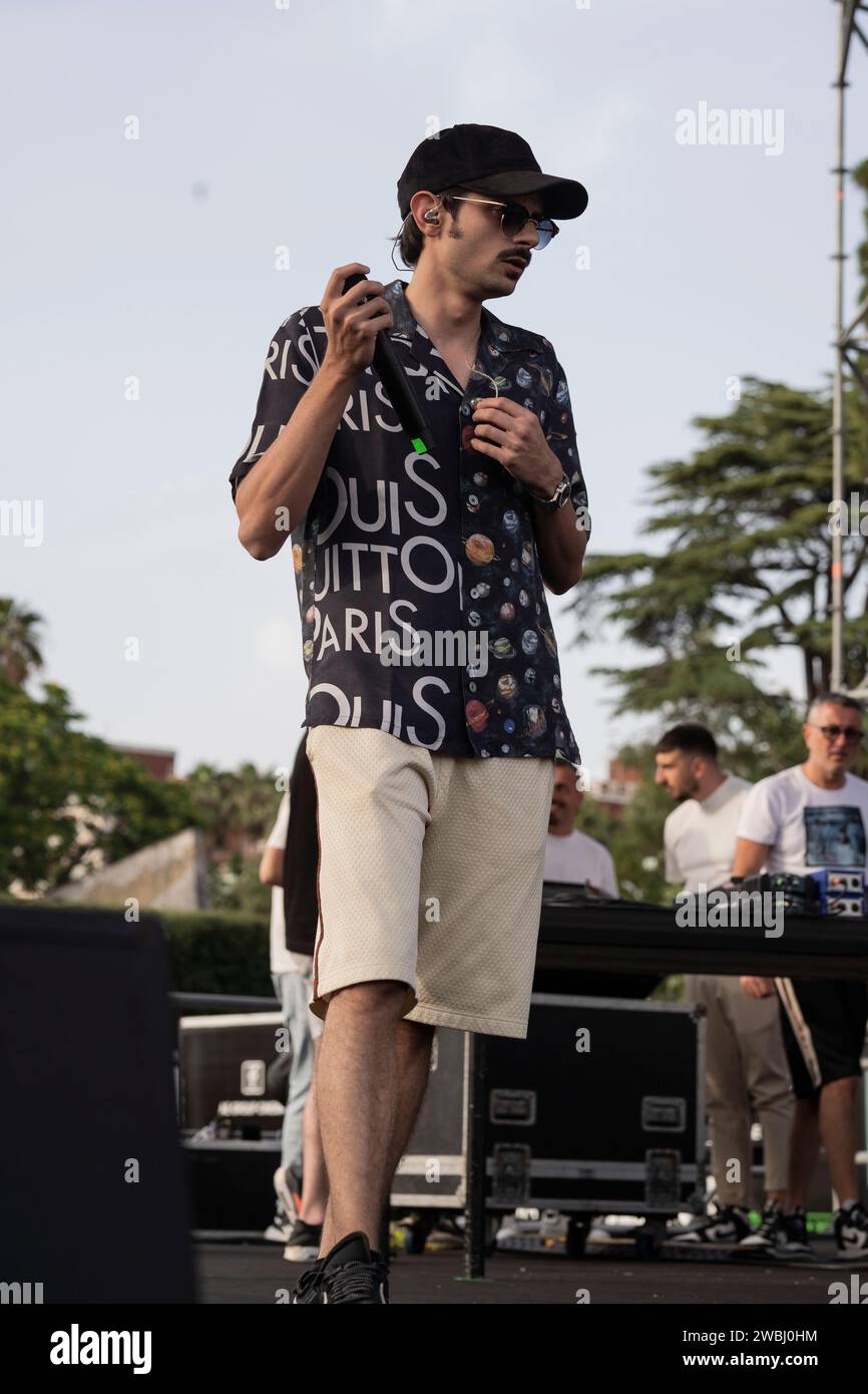 Fabio Rovazzi, A famous Italian singer seen soundcheck at Napoli Pizza ...