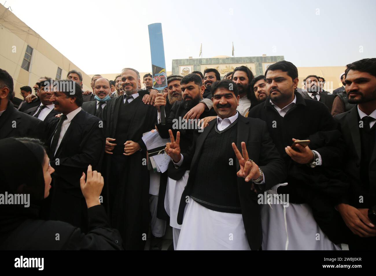 Peshawar, Peshawar, Pakistan. 11th Jan, 2024. Peshawar high court decision to grant bat as ...