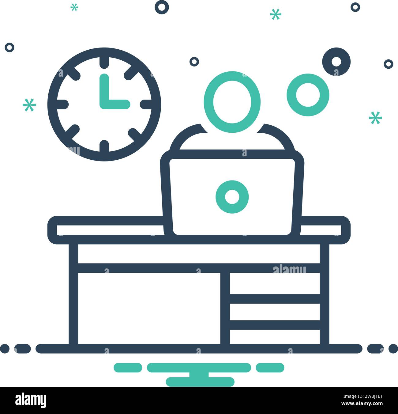 Man hour Stock Vector Images - Alamy