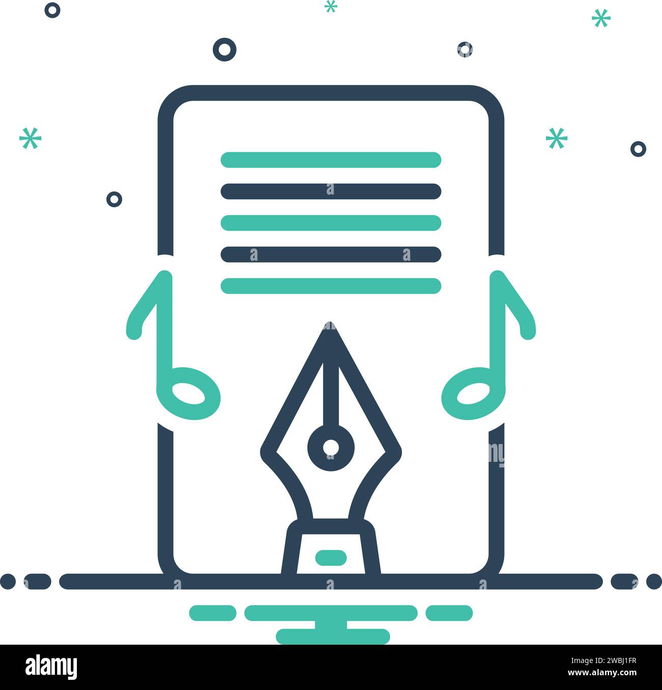 Lyric writing hi-res stock photography and images - Alamy