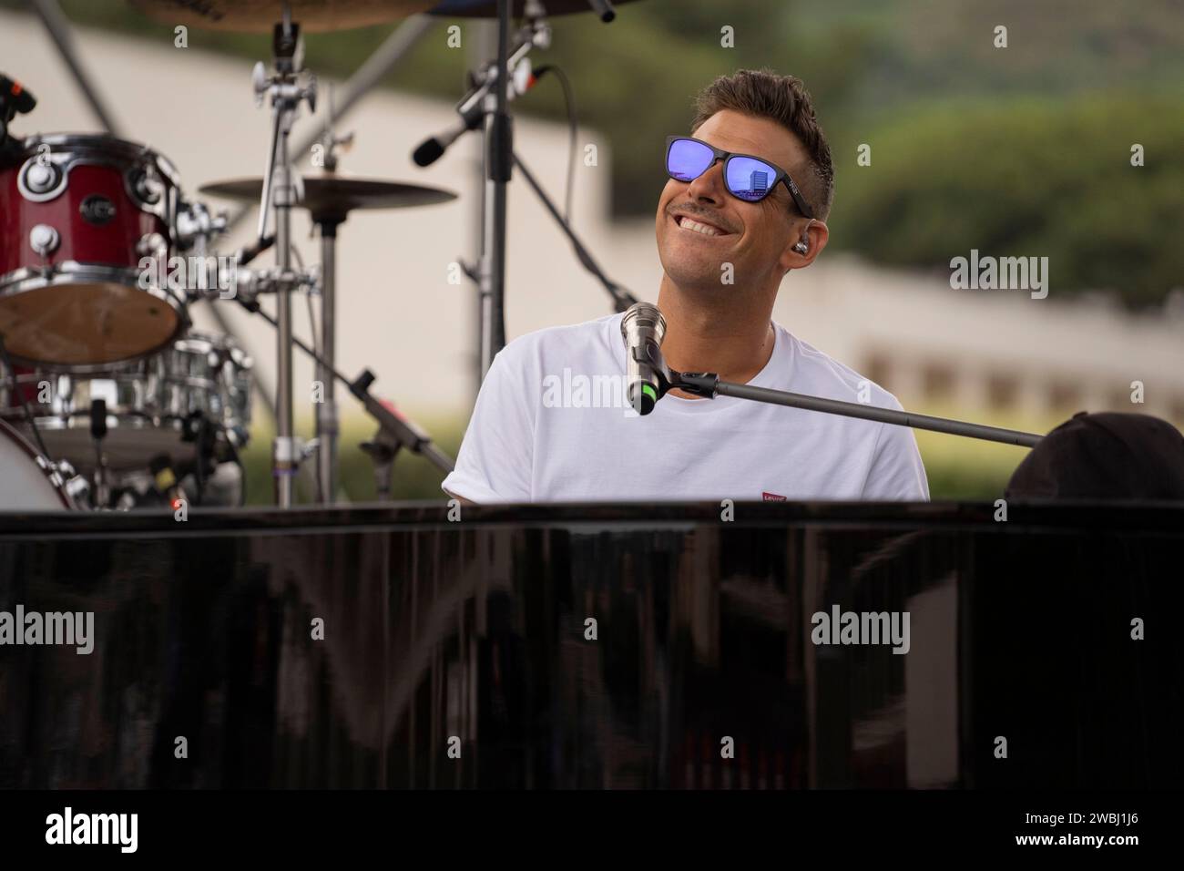 Naples, Italy. 23rd June, 2023. Francesco Gabbani, a famous Italian ...