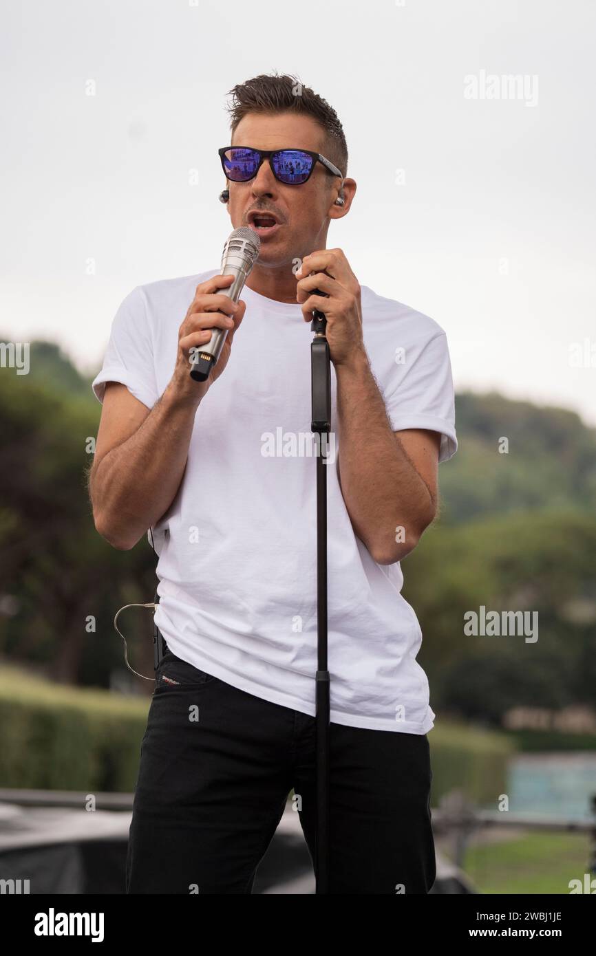 Naples, Italy. 23rd June, 2023. Francesco Gabbani, a famous Italian ...