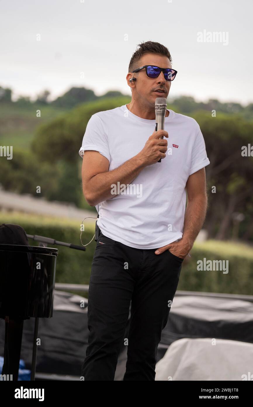 Naples, Italy. 23rd June, 2023. Francesco Gabbani, a famous Italian ...