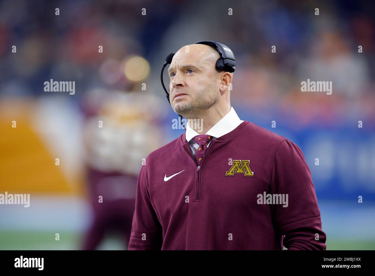 Minnesota coach P.J. Fleck walks the sideline during the Quick Lane ...