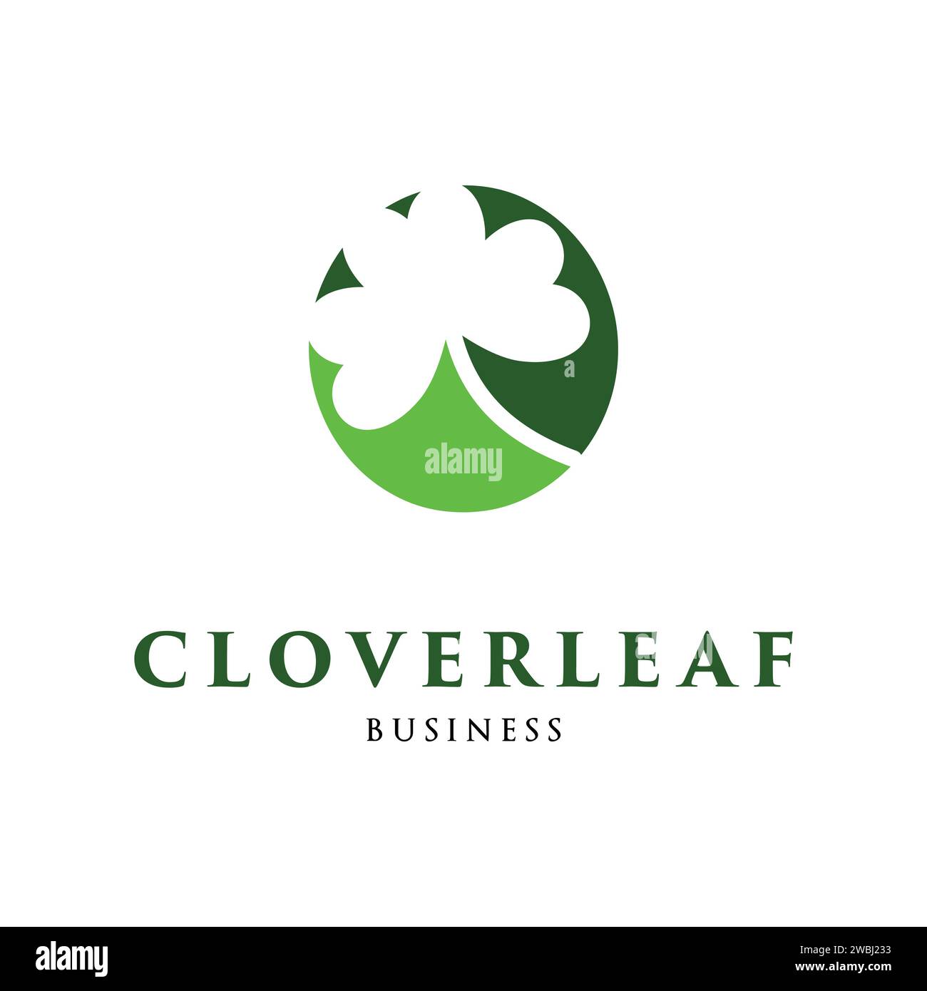 Cloverleaf Icon Logo Design Template Stock Vector Image & Art - Alamy