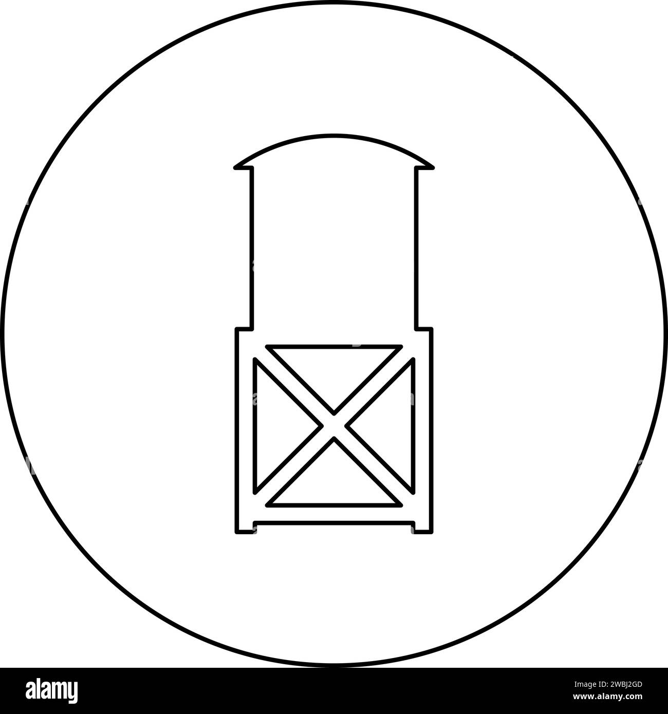 Elevated water tank Stock Vector Images - Alamy