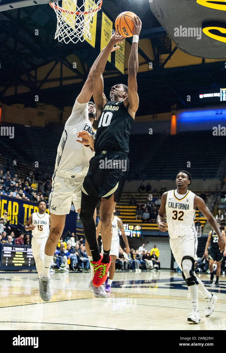 Haas Pavilion Berkeley Calif, USA. 10th Jan, 2024. CA U.S.A. Colorado ...