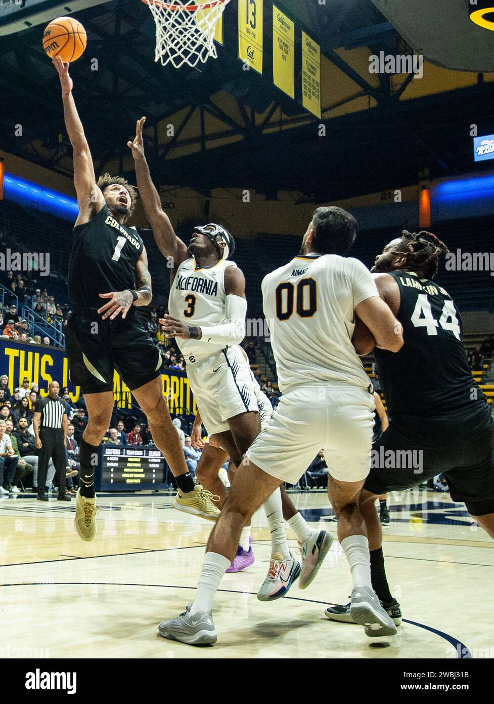 Haas Pavilion Berkeley Calif, USA. 10th Jan, 2024. CA U.S.A. Colorado ...