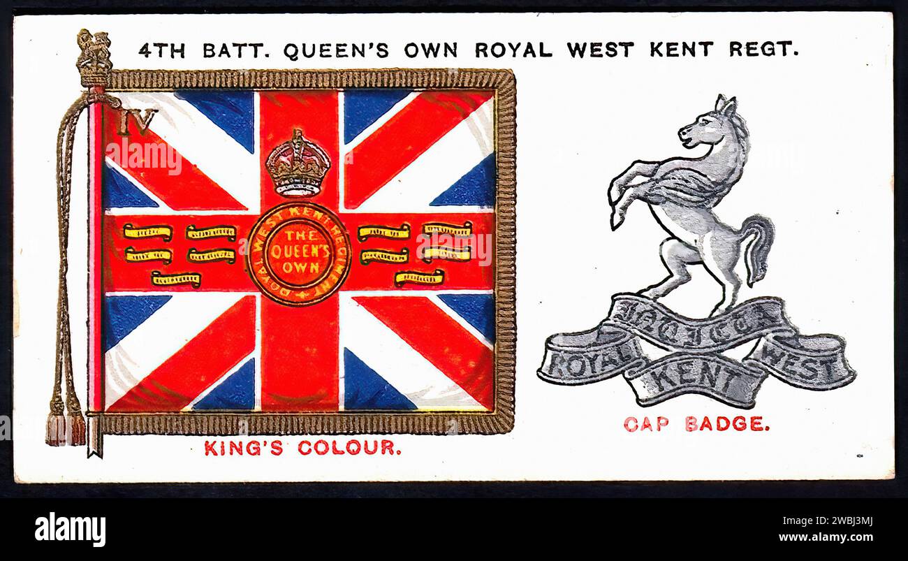 4th Battalion Queen's Own royal West Kent Regiment - Vintage Cigarette ...