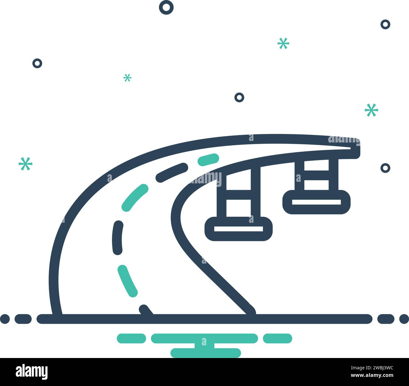 Icon for flyover,highway Stock Vector Image & Art - Alamy