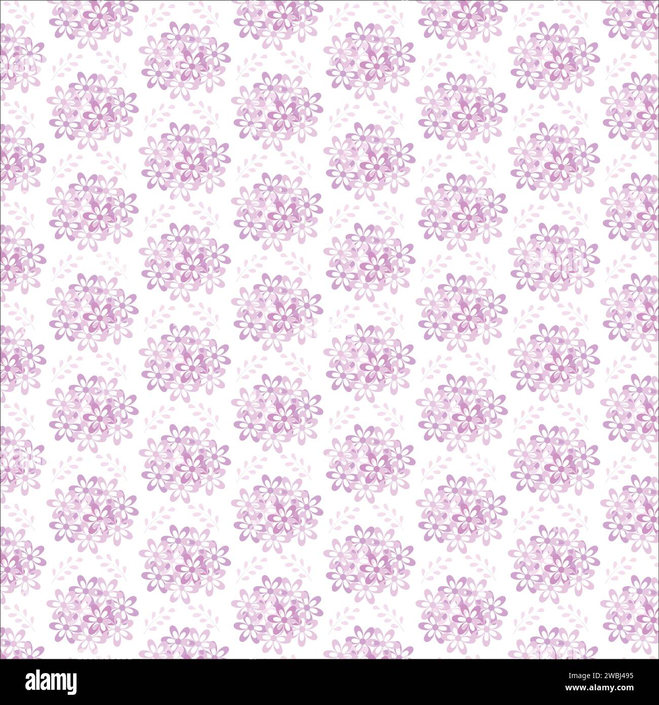 Pink floral seamless pattern vector illustration Stock Photo - Alamy